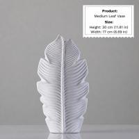 China Nordic Leaf Vase for Modern Home Decor for sale