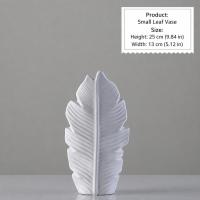China Nordic Leaf Vase for Modern Home Decor for sale