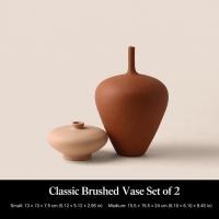 China Classic Ribbed Vase for Modern Home Decor for sale