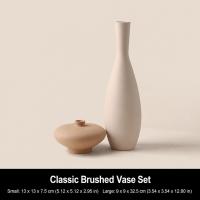 China Classic Ribbed Vase for Modern Home Decor for sale