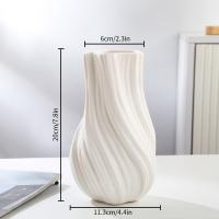 China Ripple Texture Ceramic Vase for Modern Home Decor for sale