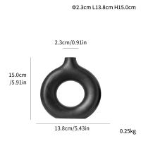 China Sculptural Round Cut Out Vase for Shelf Styling for sale
