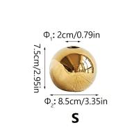 China Statement Sphere Vase in Polished Silver Finish for sale
