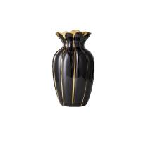 China Sculptural White Vase with Gold Line Design for sale