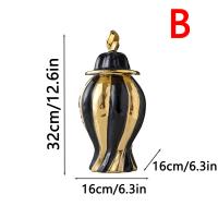 China Luxury White and Gold Ceramic Vase for sale