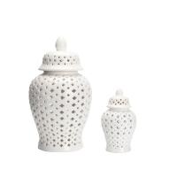China Elegant Openwork Ceramic Jar Collection for sale