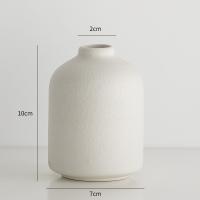 China Minimalist Cream White Ceramic Vase Collection for sale