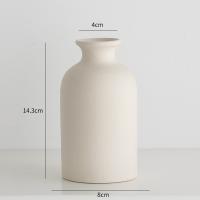 China Minimalist Cream White Ceramic Vase Collection for sale
