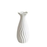 China Artistic Ceramic Vase with Flowing Line Design for sale