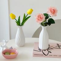 China Artistic Ceramic Vase with Flowing Line Design for sale