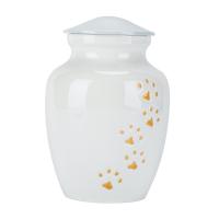 China Black Glossy Pet Urn with Secure Lid for Lasting Memories for sale