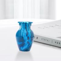 China High-Quality Blue Pet Urn Marble Texture for Home Display for sale