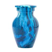 China High-Quality Blue Pet Urn Marble Texture for Home Display for sale