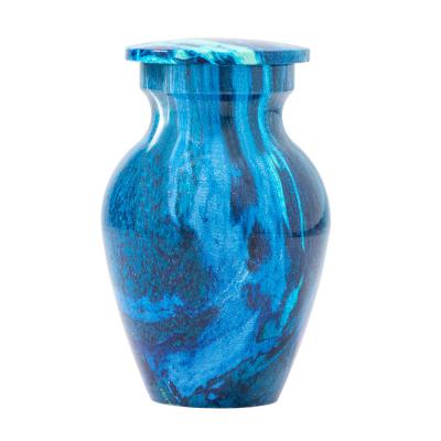 China High-Quality Blue Pet Urn Marble Texture for Home Display for sale