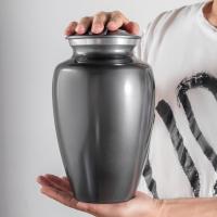 China Black Metal Cremation Urn Wholesale Memorial Urn Supplier for sale