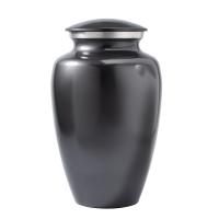 China Black Metal Cremation Urn Wholesale Memorial Urn Supplier for sale