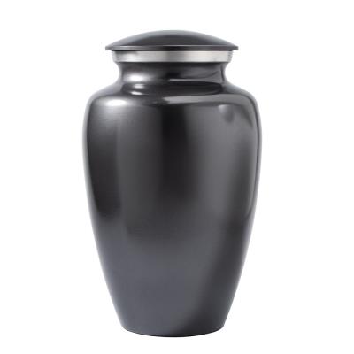 China Black Metal Cremation Urn Wholesale Memorial Urn Supplier for sale
