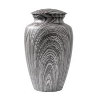 China Premium Grey Funeral Urn Metal Memorial Urn Factory for sale