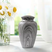 China Premium Grey Funeral Urn Metal Memorial Urn Factory for sale