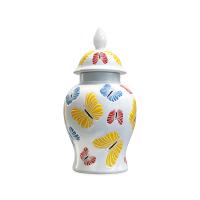 China Decorative Ceramic Memorial Urn for Adult Ashes for sale