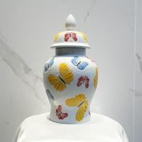 China Decorative Ceramic Memorial Urn for Adult Ashes for sale