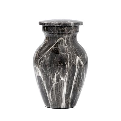 China Elegant Marble Pet Memorial Urn Durable Metal Design for sale