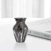 China Elegant Marble Pet Memorial Urn Durable Metal Design for sale