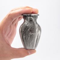 China Elegant Marble Pet Memorial Urn Durable Metal Design for sale