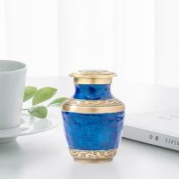 China Premium Blue Pet Urn Metal Keepsake Urn for Distributors for sale