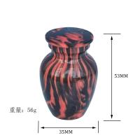 China Red Black Metal Pet Urn Wholesale Memorial Keepsake Supplier for sale