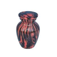 China Red Black Metal Pet Urn Wholesale Memorial Keepsake Supplier for sale