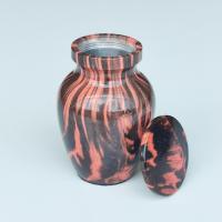 China Red Black Metal Pet Urn Wholesale Memorial Keepsake Supplier for sale