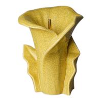 China Yellow Calla Lily Ceramic Cremation Urn for sale
