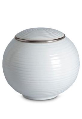 China Wholesale Modern White Ceramic Cremation Urn for sale
