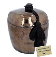 China Wholesale Vintage Bronze Ceramic Cremation Urn for sale