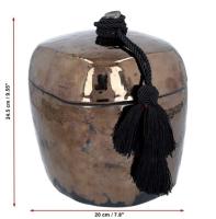 China Wholesale Vintage Bronze Ceramic Cremation Urn for sale