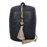 China Wholesale Matte Black Ceramic Cremation Urn for sale