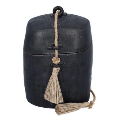 China Wholesale Matte Black Ceramic Cremation Urn for sale