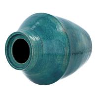 China Turquoise Crackle Glaze Ceramic Cremation Urn for sale