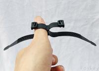 China 9.5mm Special Cross Double Loop Zip Ties Intersect Double Head Cable Tie for sale