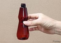China Printed Cone Shape Bottle Slim Waist S Shape 3oz 100ml Conical Plastic Bottle for sale