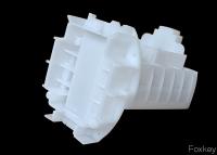 China Complicated Injection Molded Plastic Parts PE / PP White Black Custom for sale