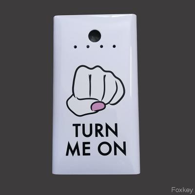 China Printed Injection Molded Plastic Parts White PP For Power Bank for sale