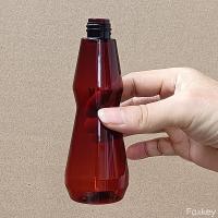 China Mini Conical Bottle Plastic Slim Waist 3oz 100ml S Shape Thin Waist Printed for sale