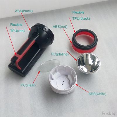 China Multi Color Plastic Injection Overmolding Part ABS / TPE / Acrylic / PC for sale