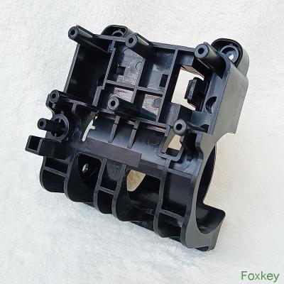 China Complicated Injection Molded Plastic Parts PE / PP White Black Custom for sale