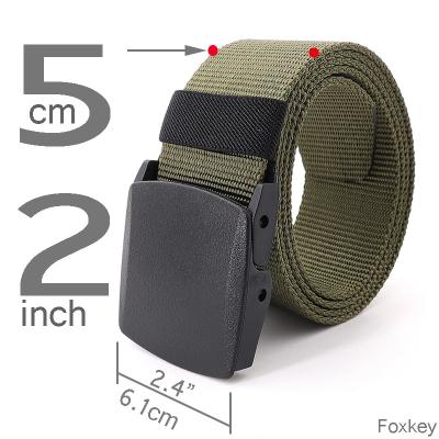 China Large Belt Plastic Buckle 5cm 2 Inch Wide Broad Belt Green Comfortable Wearing for sale