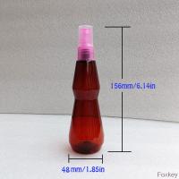 China Printed Small Cone Shape Bottle 3OZ 100ml S Shape Plastic Mist Spray Bottle for sale