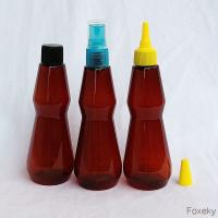 China Miniature Condiment Cone Shape Bottle Printed 3oz 100ml Plastic Drip Bottle for sale