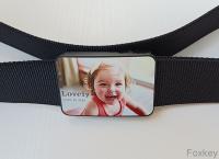 China Free Print Belt Adjustable Buckle Plastic With Personalized Image Promotion for sale
